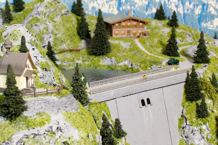 Stunning N scale model train layout!