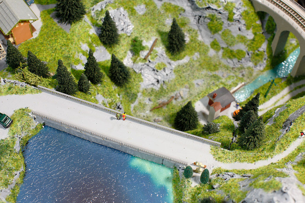Stunning N scale model train layout!
